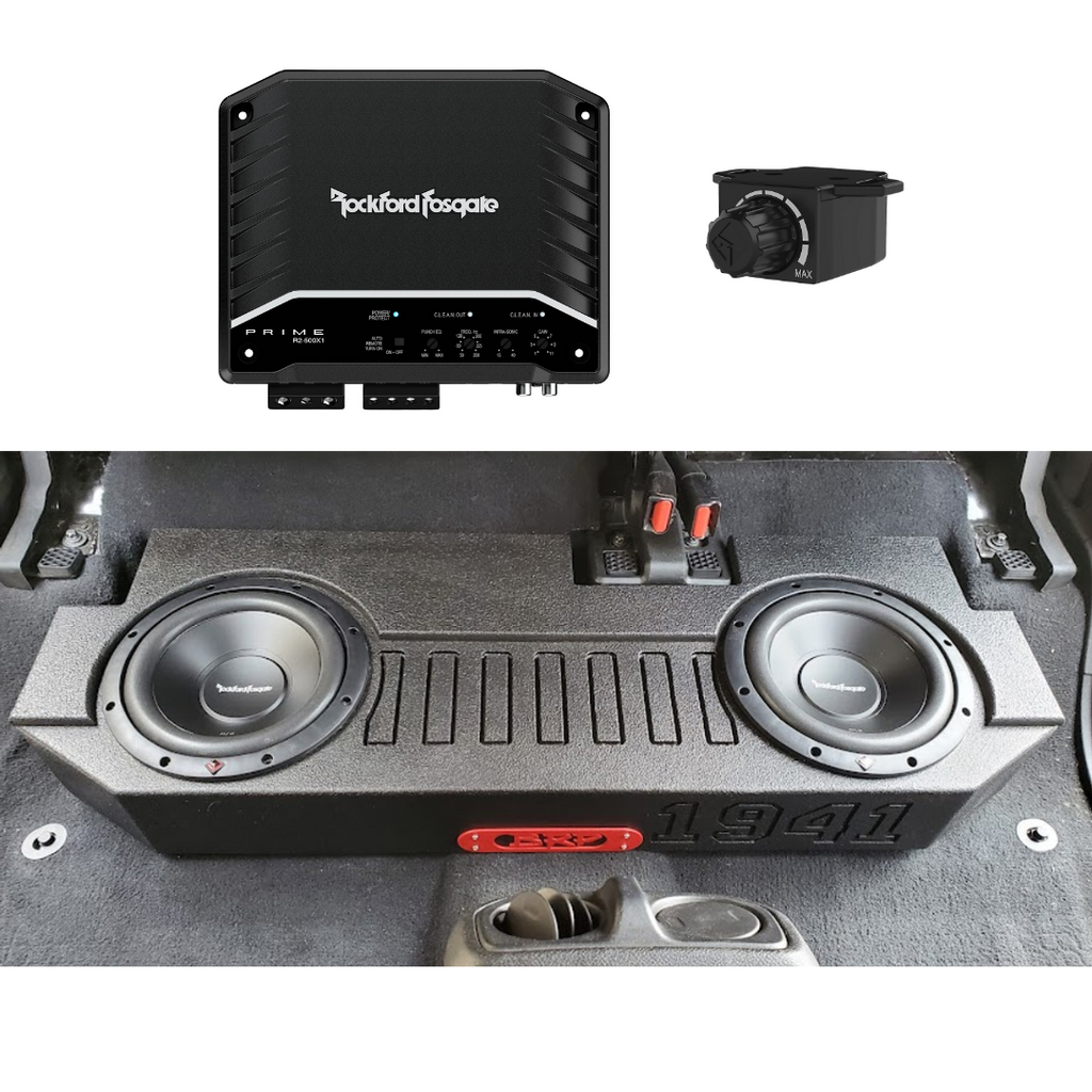 BRP JT Jeep Gladiator Underseat Enclosure with 10" Subwoofer Options