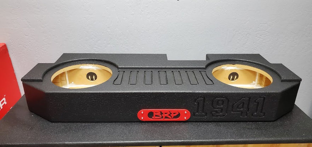 BRP JT Jeep Gladiator Underseat Enclosure with 10" Subwoofer Options
